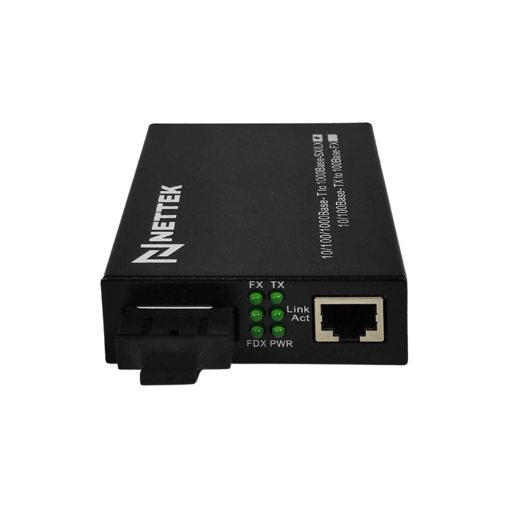 Bộ chuyển đổi quang điện 2 sợi quang chế độ Singlemode NETTEK NT-1G1E-SC20 - Nettek Việt Nam